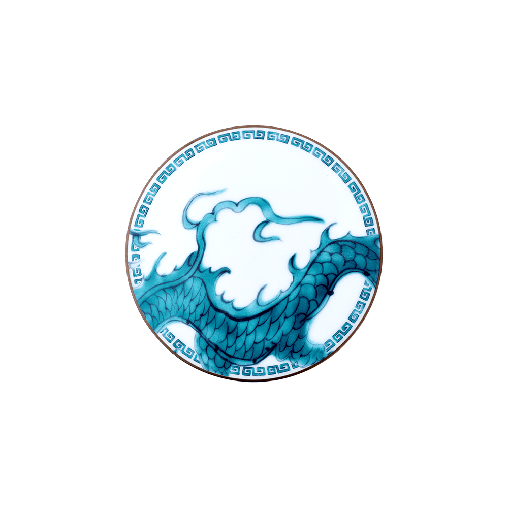 Jade Dragon Modern Show Plate - Legle Porcelain
